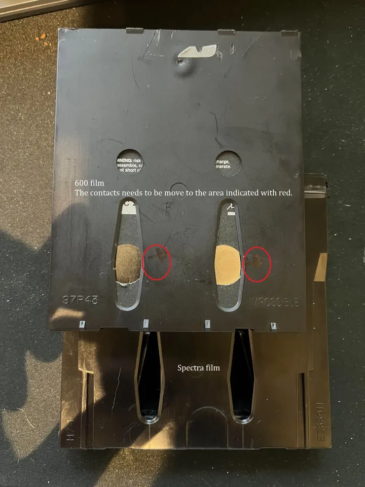 Polaroid 600 film to Spectra adapter by Villy | Download free STL model ...