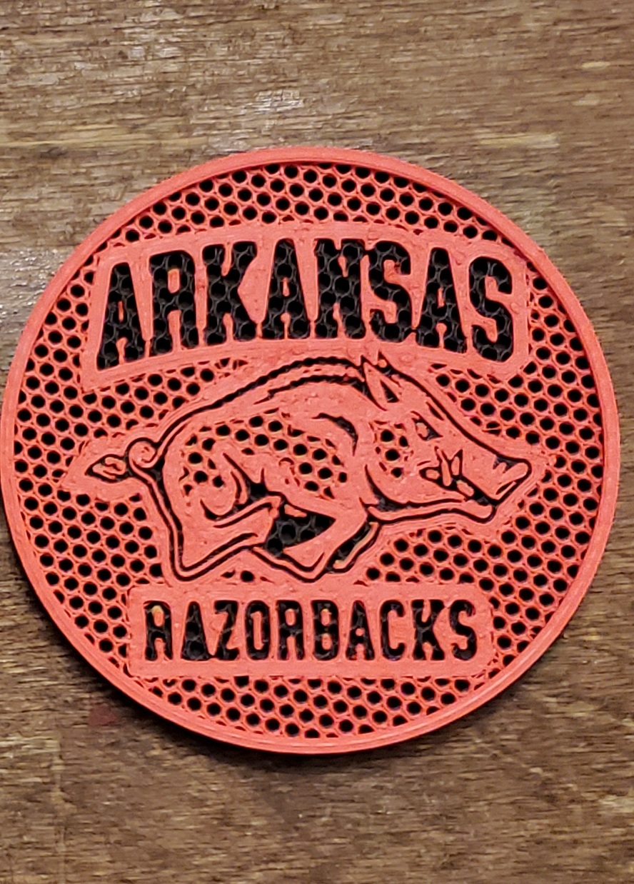 razerback coaster by Alotta Vahada Printing | Download free STL model ...