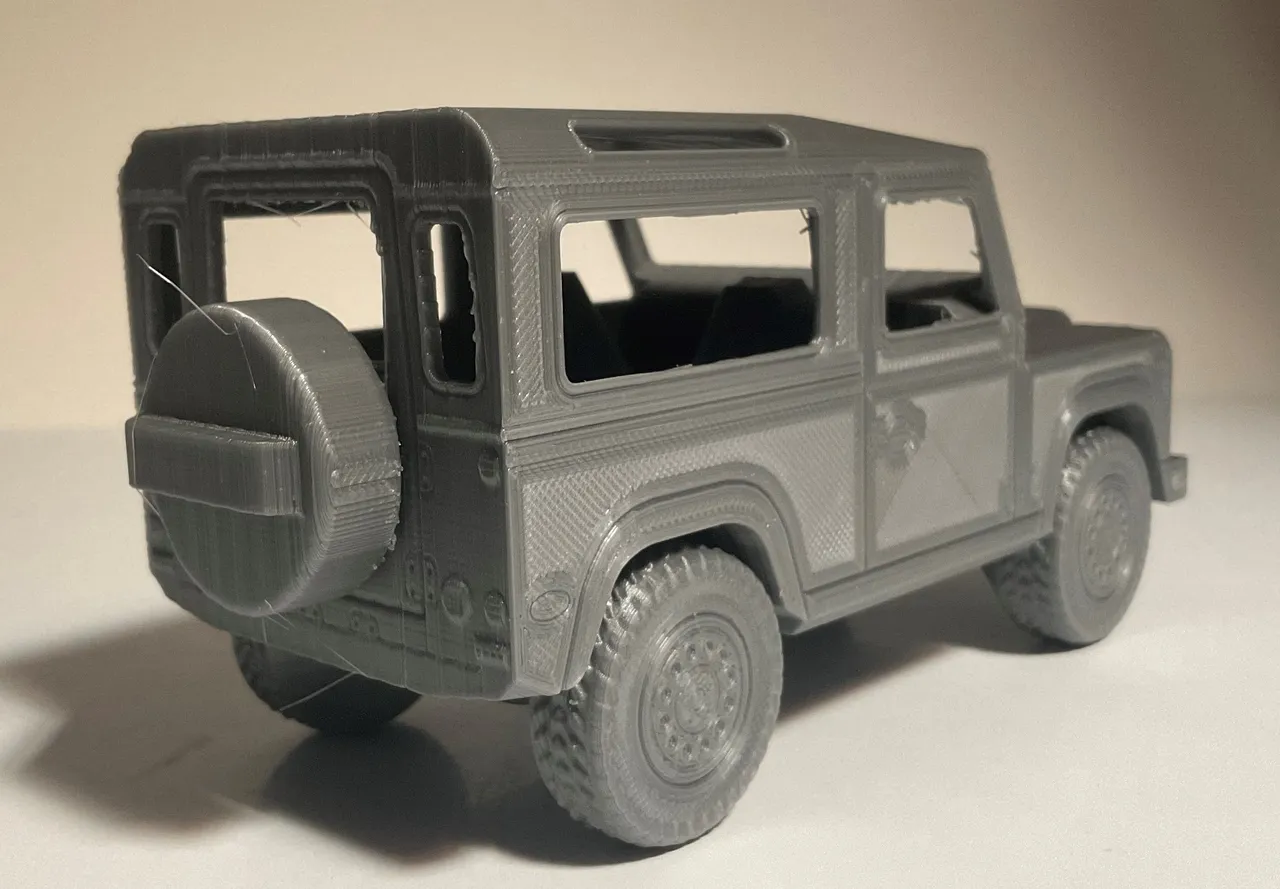 Print-in-Place Land Rover Defender by danny520 | Download free STL ...