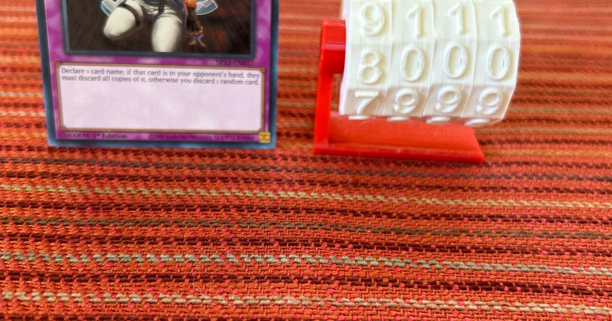 Yugioh life point counter von Haymaker | Kostenloses STL-Modell ...