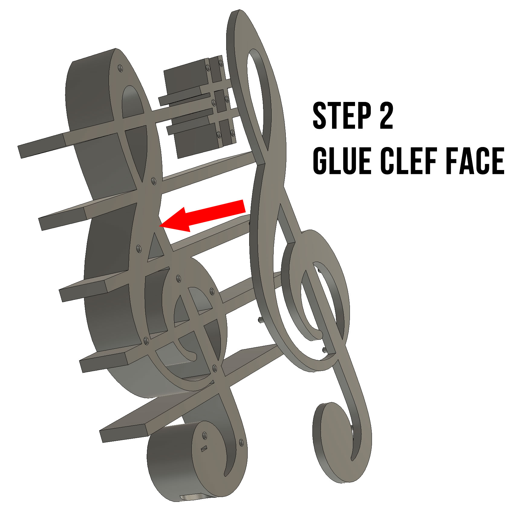 Treble Clef Headphone Stand by theamzngq | Download free STL model ...