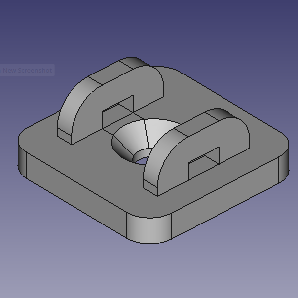 Simple universal cable clip by smooth_jamie | Download free STL model ...