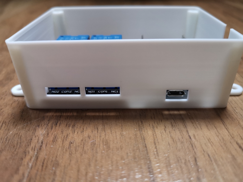 Case for NodeMCU (Lua Amica) with 2-relay module by maddingamer ...