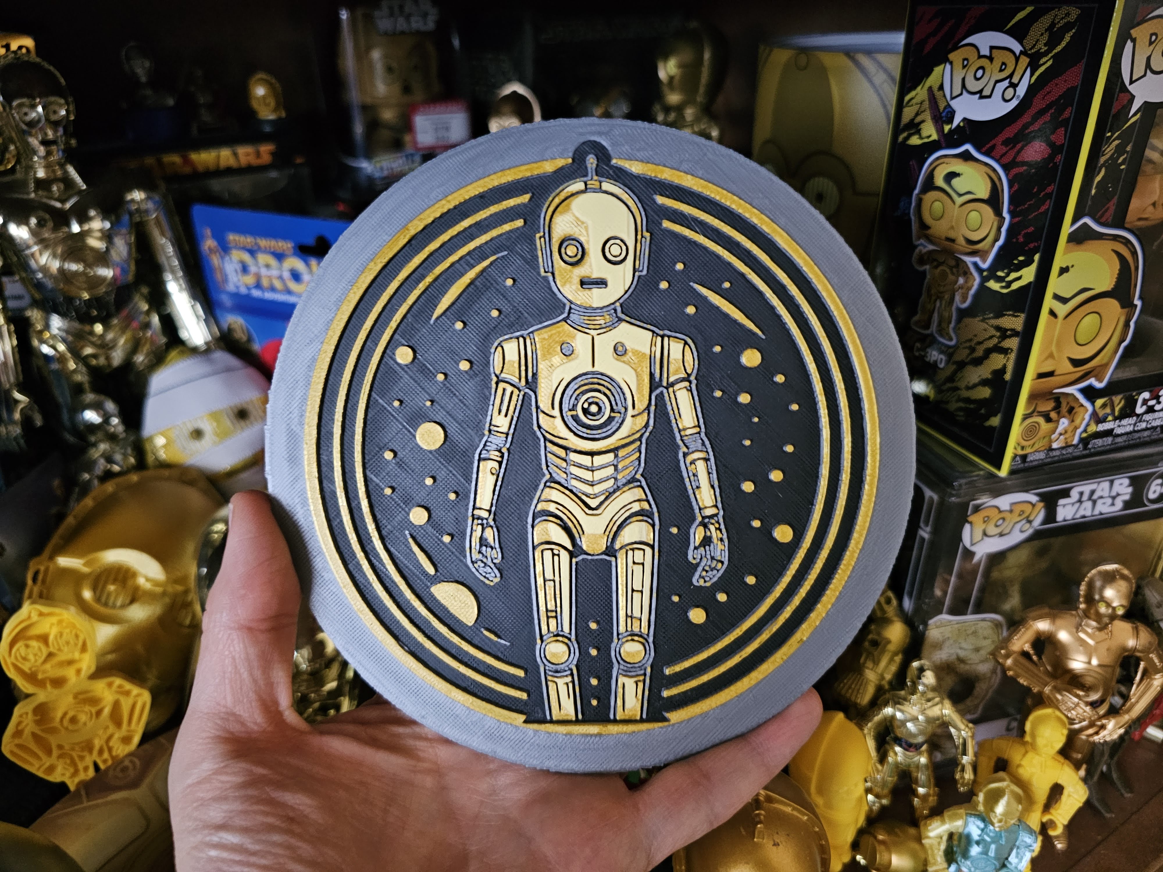 Star Wars (Inspired) "Goldenrod god" HueForge C-3PO by ChrisPirillo ...