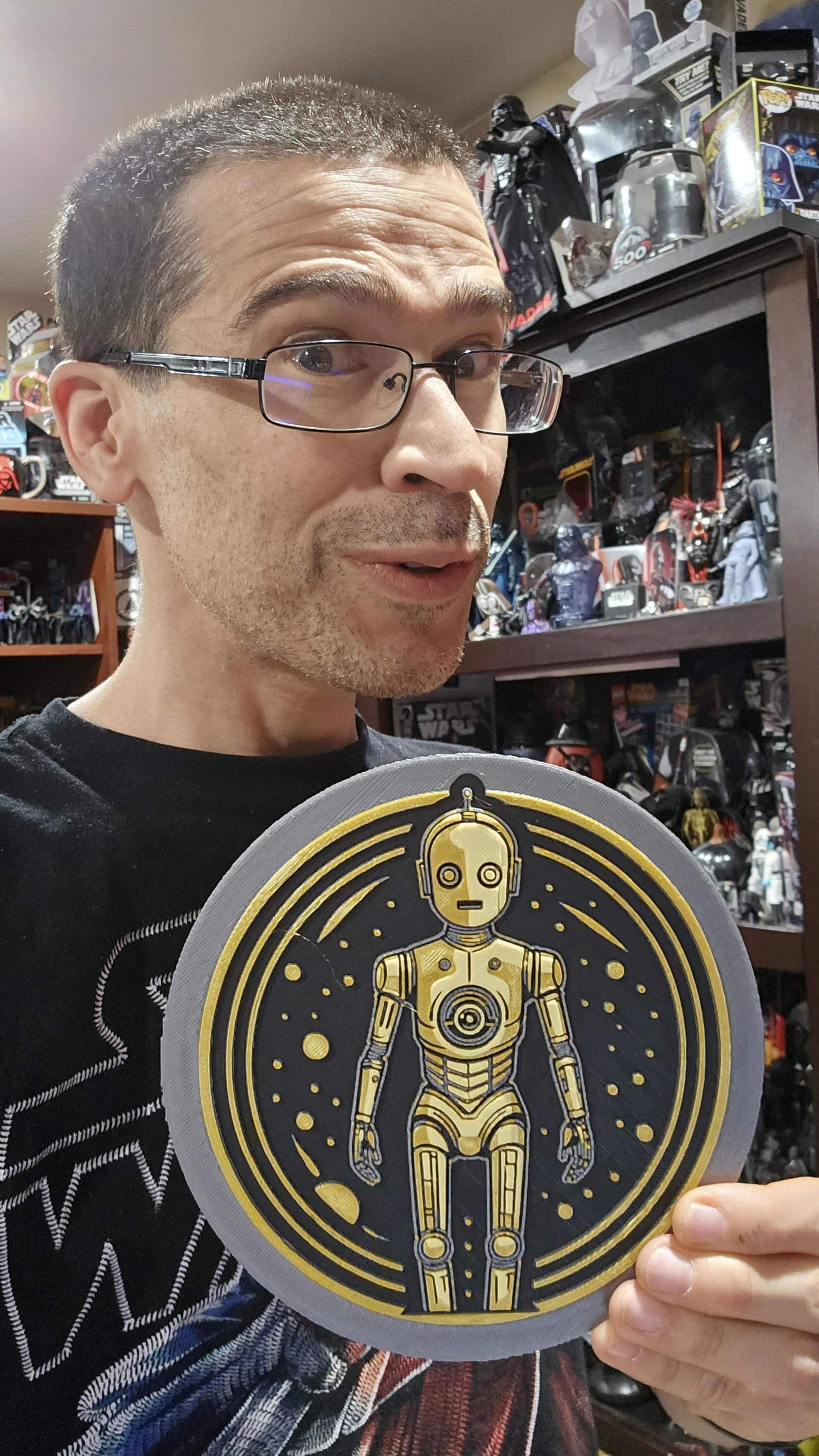 Star Wars (Inspired) "Goldenrod god" HueForge C-3PO by ChrisPirillo ...