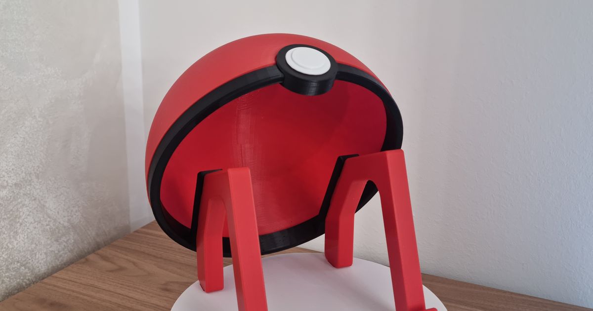 Poke ball Nintendo switch stand by Anselmaker | Download free STL model ...