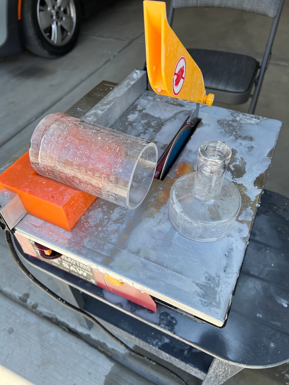 Wet Tile Saw Rip Glass Bottle Guide by FreakingNoobs | Download free ...