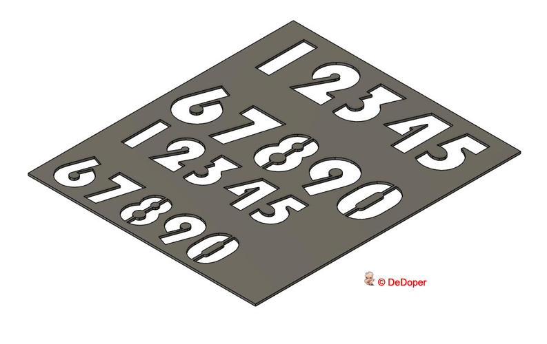 Stencil ABC punctuation marks numbers and more by Dedoper | Download ...
