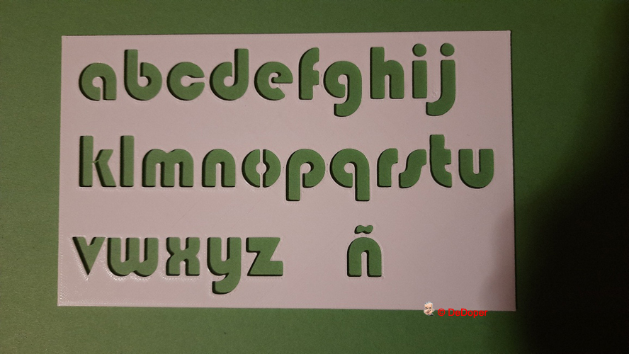 Stencil ABC punctuation marks numbers and more by Dedoper | Download ...