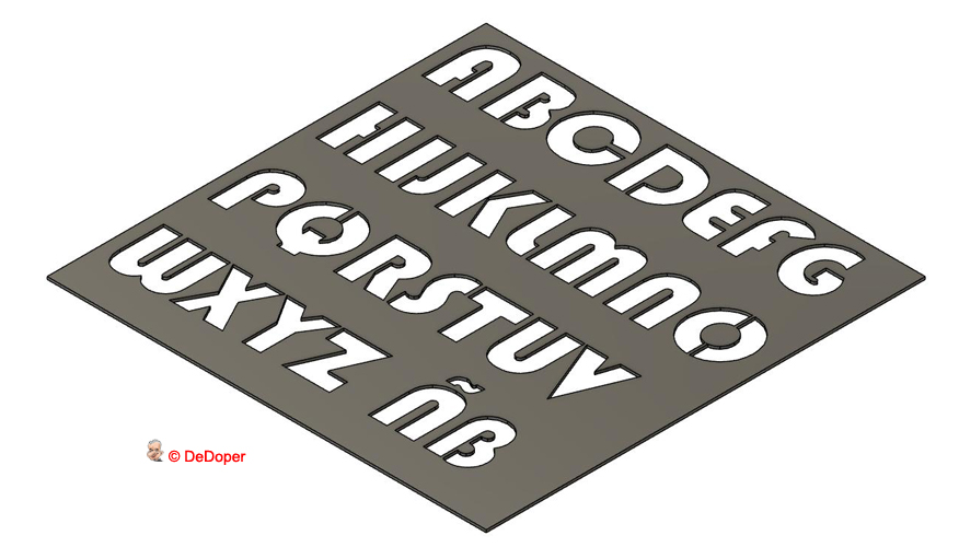 Stencil ABC punctuation marks numbers and more by Dedoper | Download ...