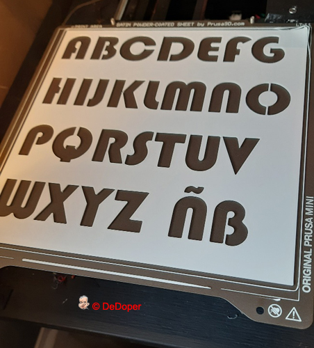 Stencil ABC punctuation marks numbers and more by Dedoper | Download ...