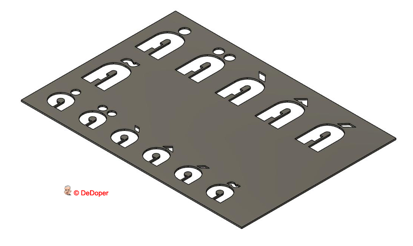 Stencil ABC punctuation marks numbers and more by Dedoper | Download ...