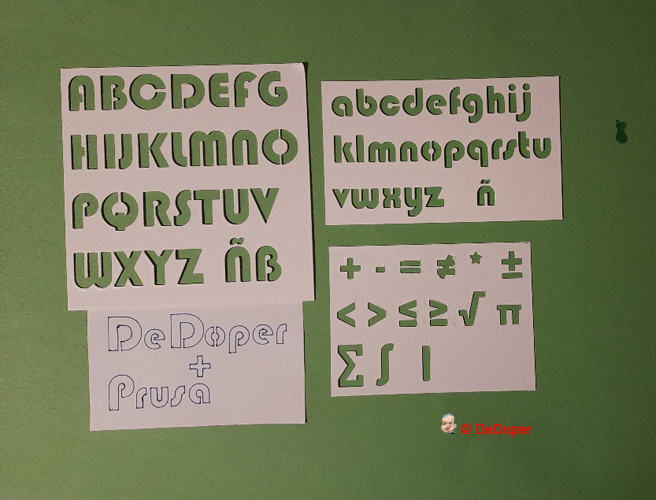 Stencil ABC punctuation marks numbers and more by Dedoper | Download ...