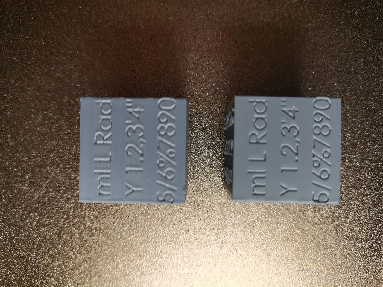 Small letter print test cube by WackyWary | Download free STL model ...