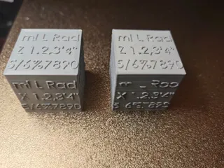Small letter print test cube by WackyWary | Download free STL model ...