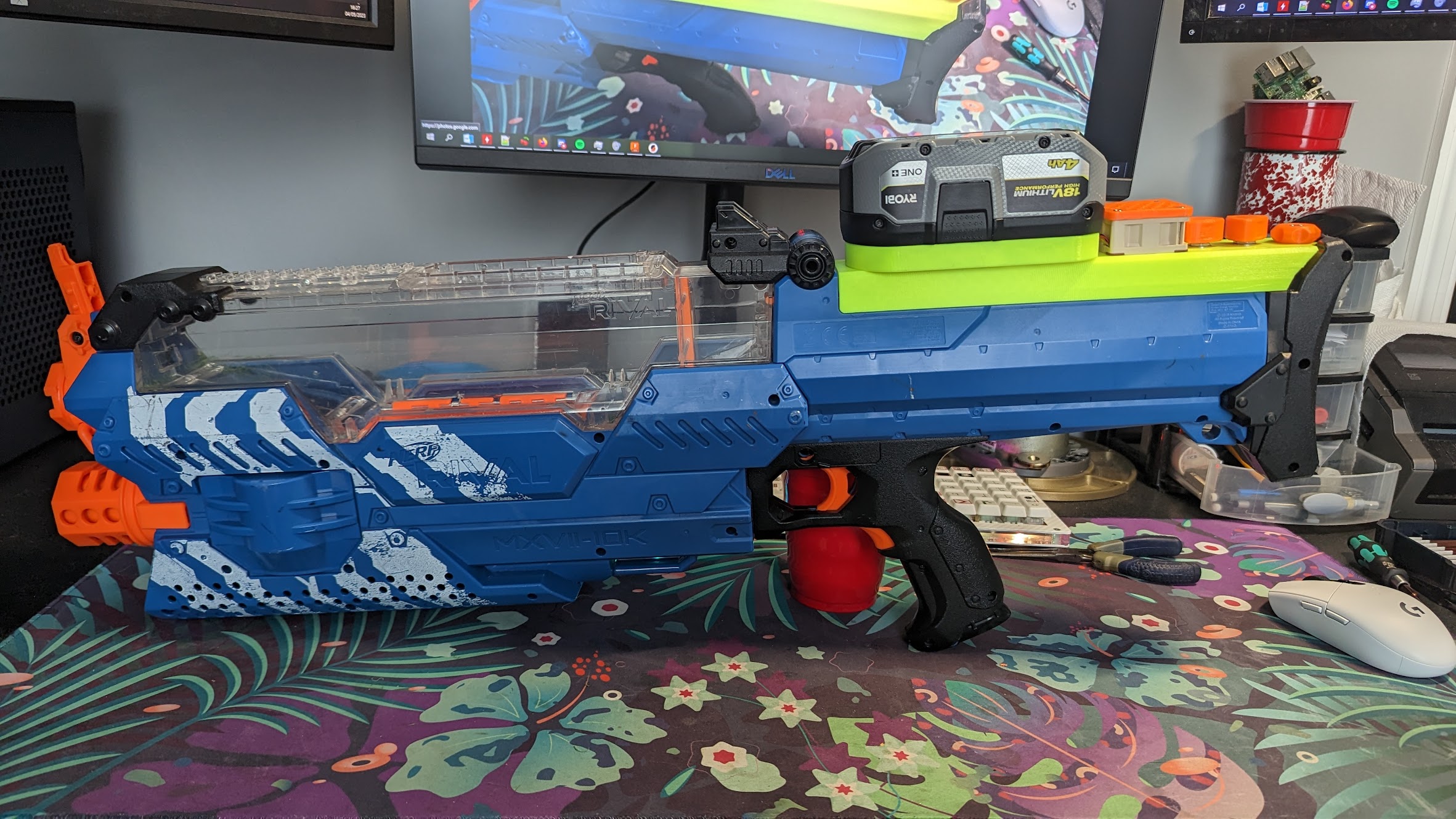 Nerf Rival Nemesis Battery Cover - Fancy Ryobi Version by donutcat ...