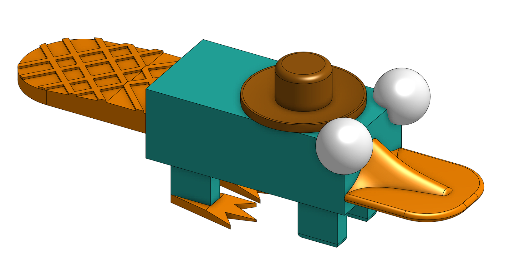 Perry The Platypus By Burntbagel Download Free Stl Model