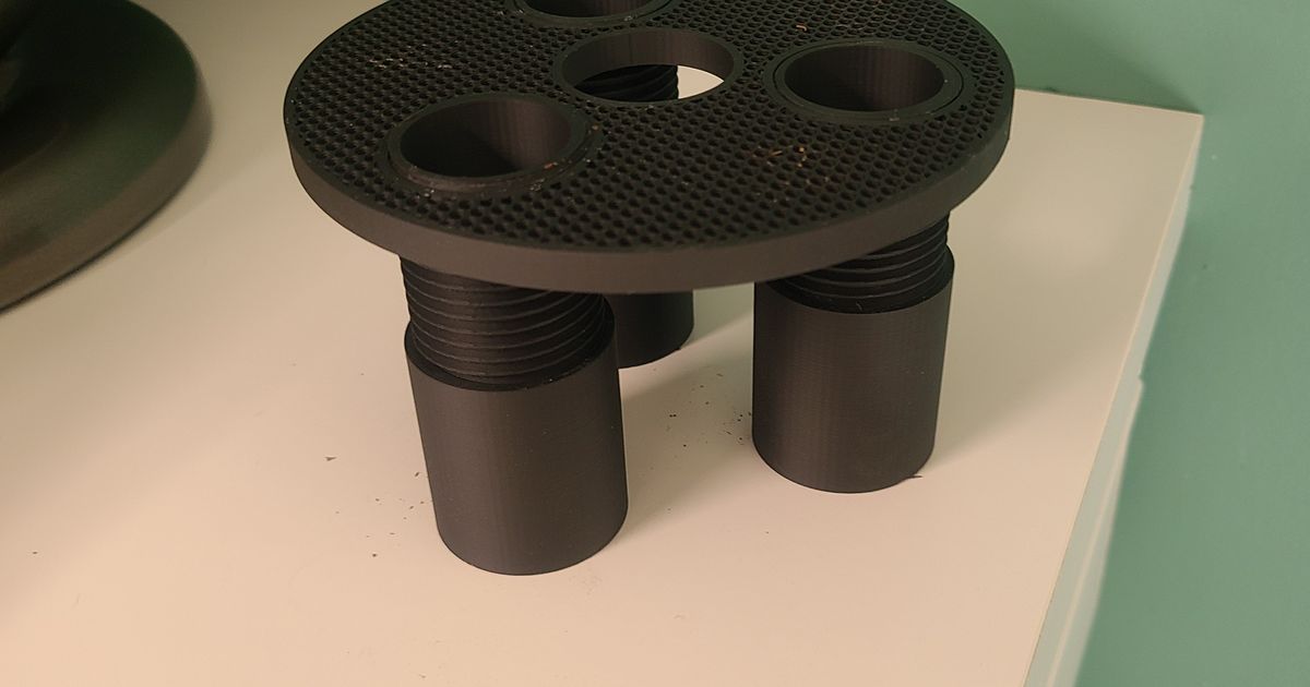 Adjustable Height stand by EBMakes | Download free STL model ...