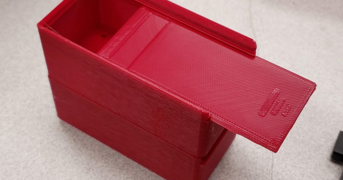 Gridfinity Sliding Lid Bin 2x4u von Benji | Kostenloses STL-Modell ...