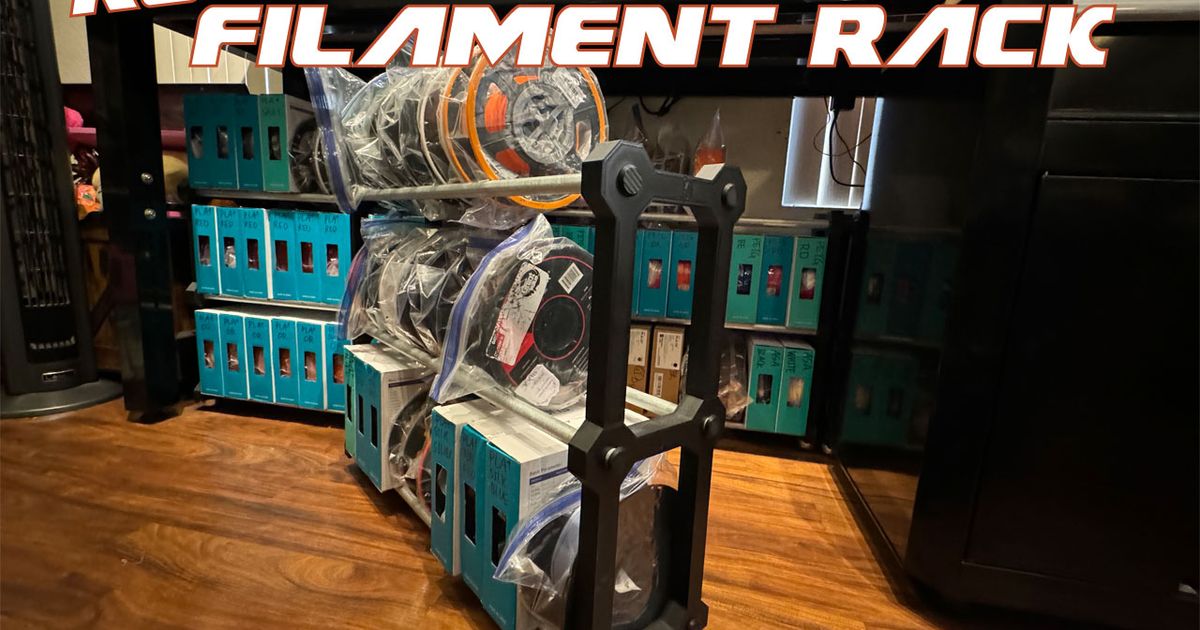 Rolling Filament Rack - Modular by HiroKoisoRacing | Download free STL ...