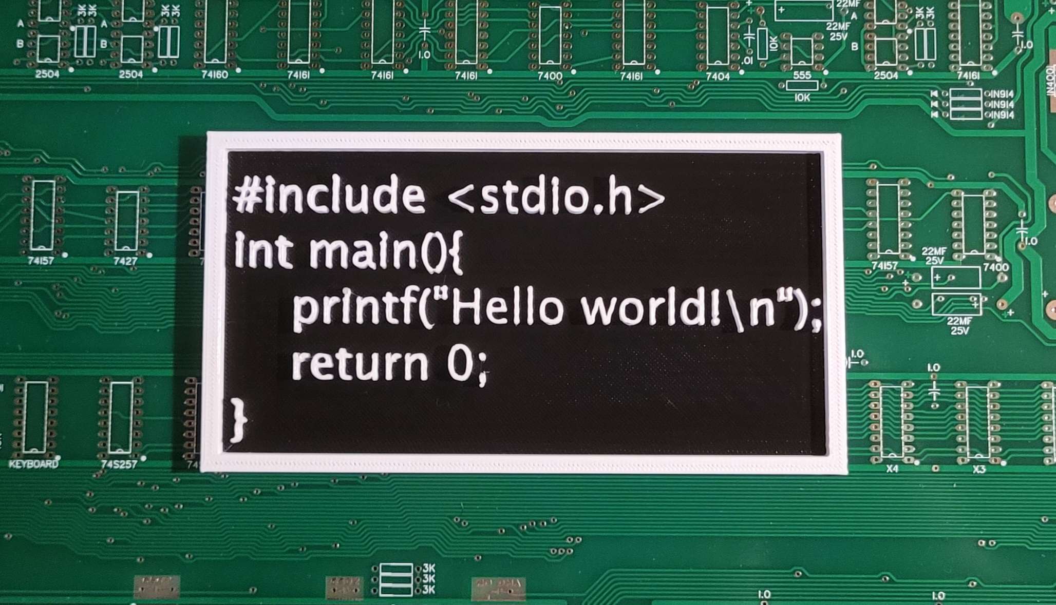 HelloWorld in C by mrusse | Download free STL model | Printables.com