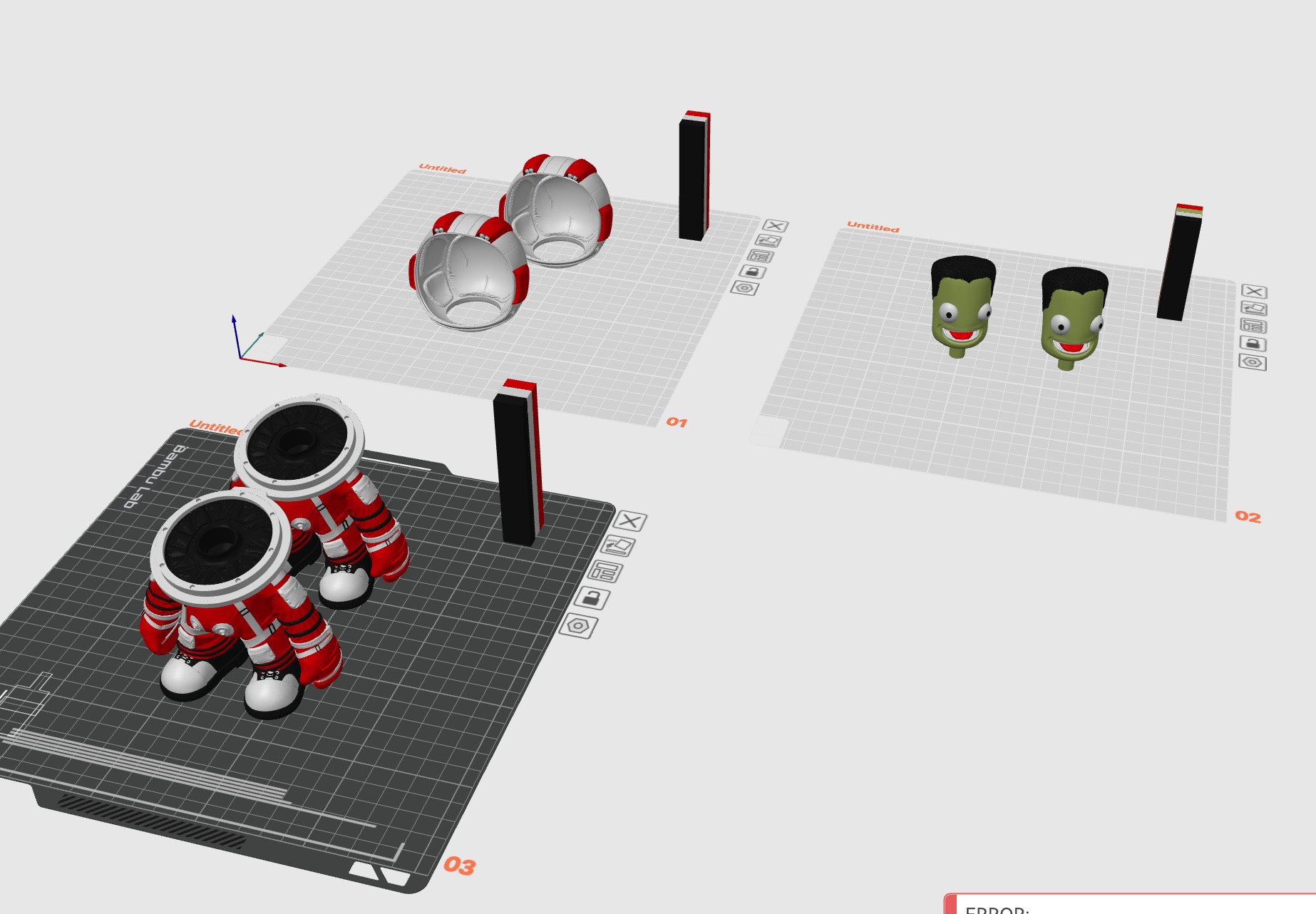 Multicolor Kerbal from Kerbal Space Program for Bambu lab AMS by The ...