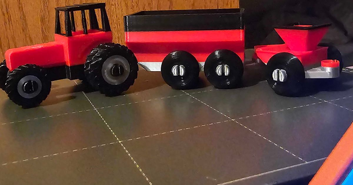 Tractor with open cab by F3forGames | Download free STL model ...