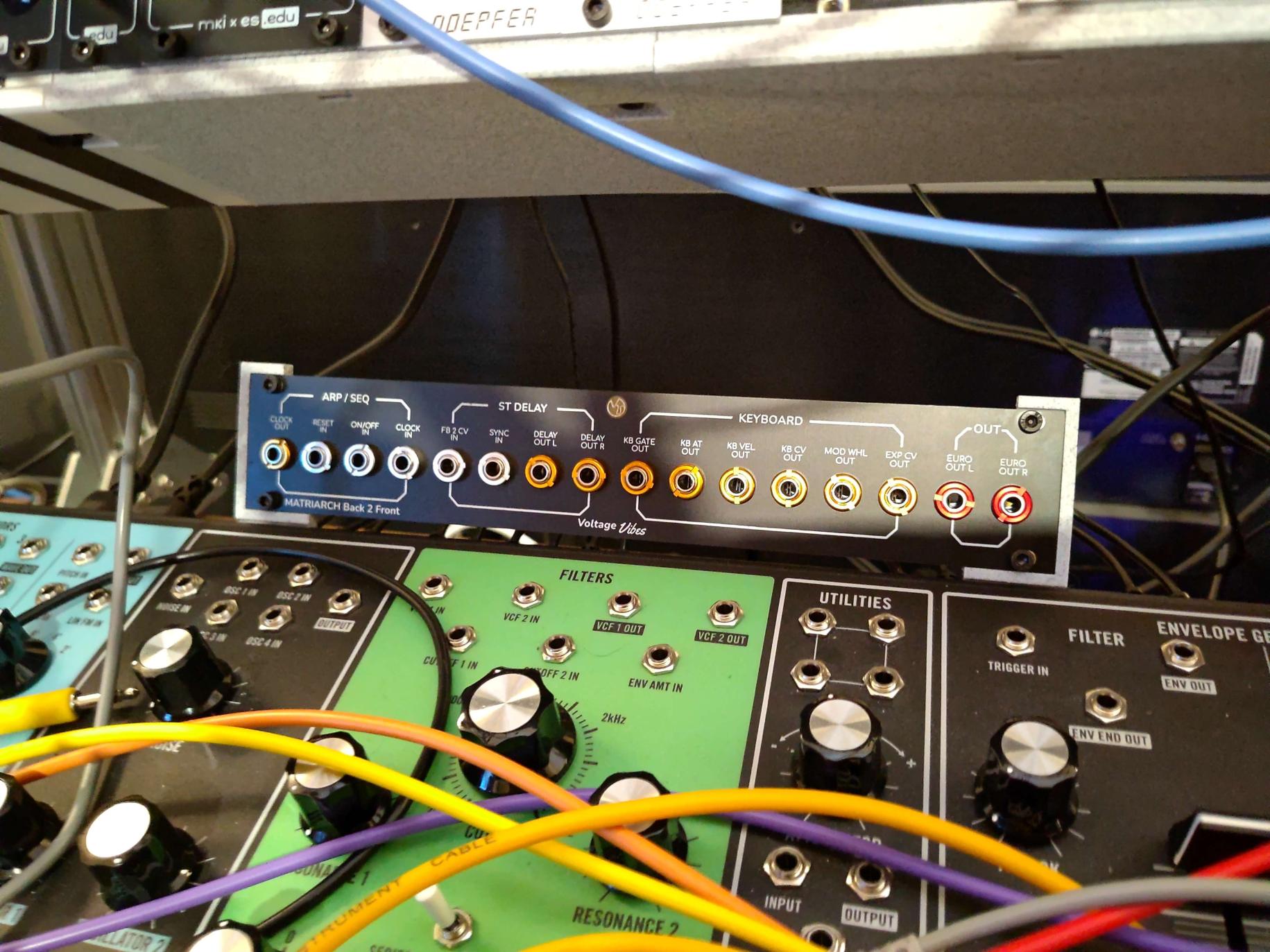 Moog Matriarch Back2Front Bracket by JackWitherell | Download free STL ...