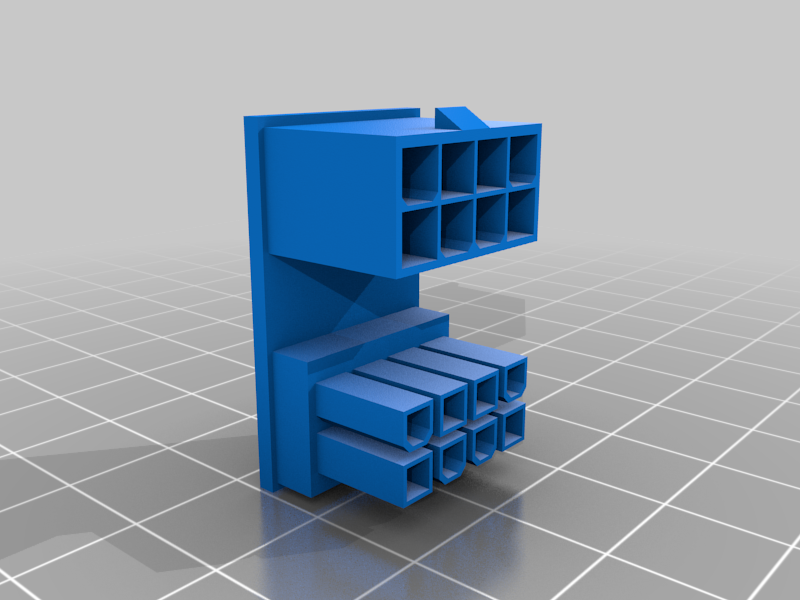 8pin GPU 180° PCIE Adapter Cover by DROUGA | Download free STL model ...