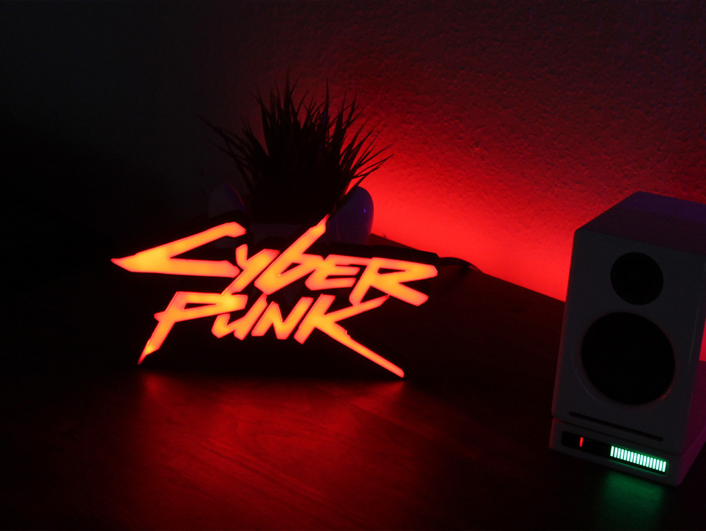 Cyberpunk 2077 RGB Sign by DROUGA | Download free STL model ...