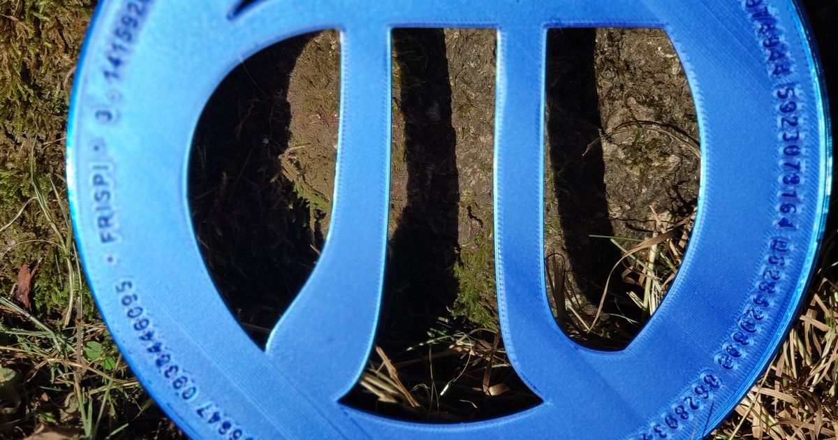 FrisPi! Frisbee disc for math lovers by Ly | Download free STL model ...