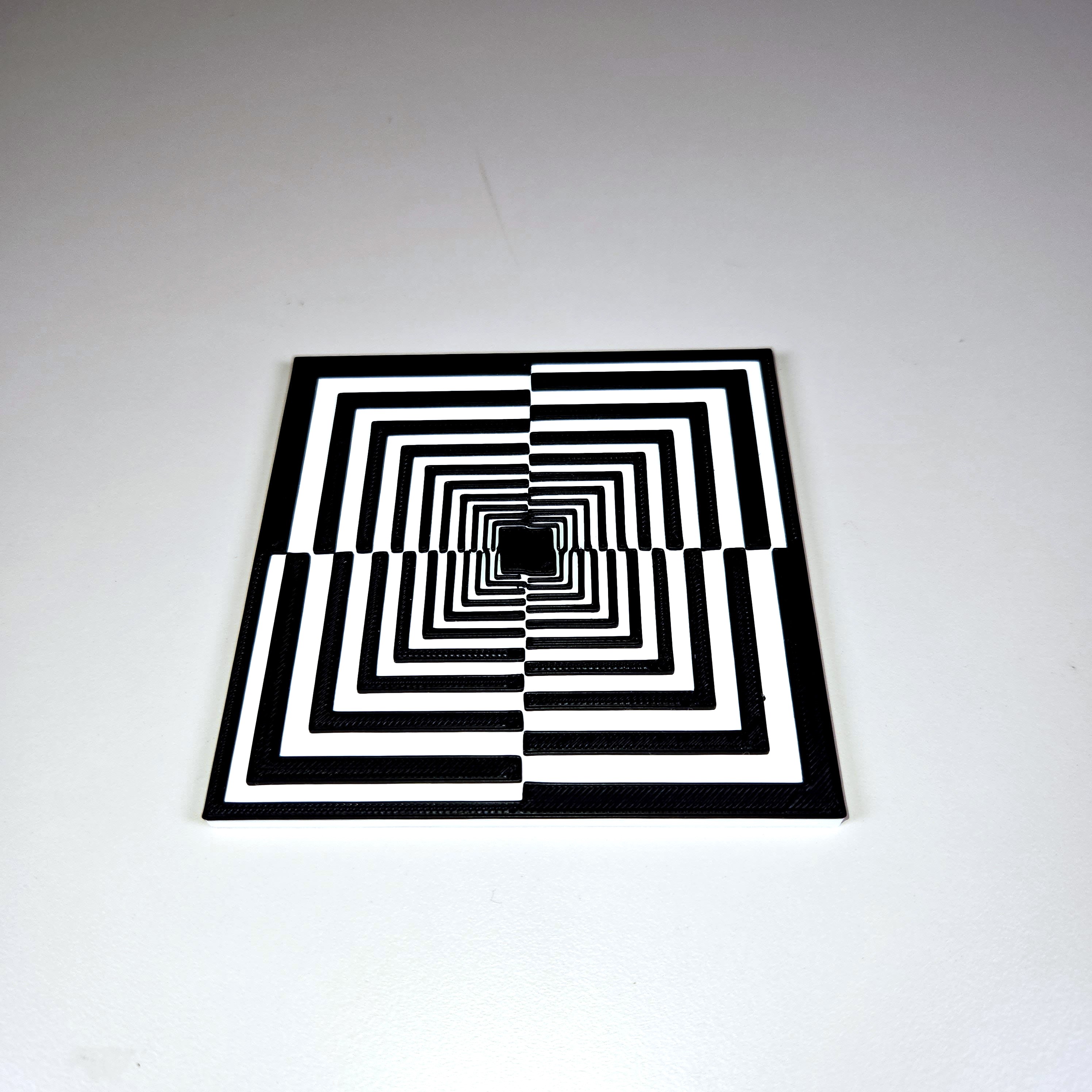 Optical Illusion Coaster Set by 3DPrintBunny | Download free STL model ...