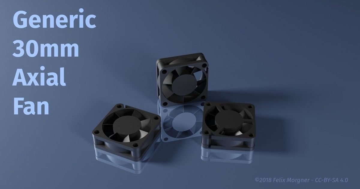 Generic 30mm Axial Fan by Felix Morgner | Download free STL model ...