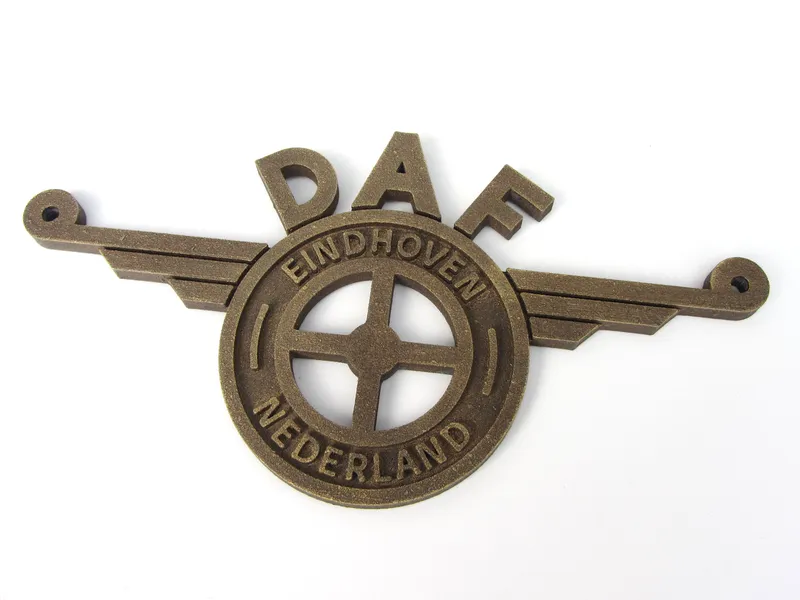 DAF vintage logo emblem (OpenSCAD) by Stone Age Sculptor | Download ...