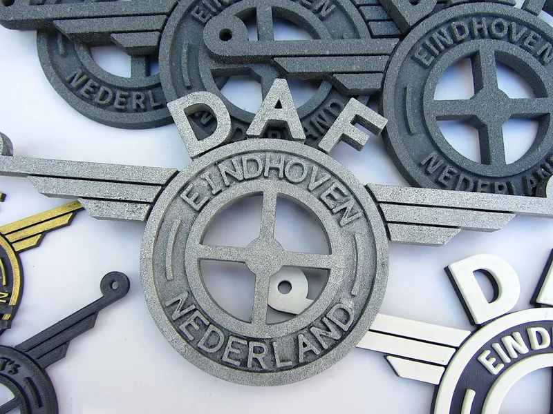 DAF vintage logo emblem (OpenSCAD) by Stone Age Sculptor | Download ...