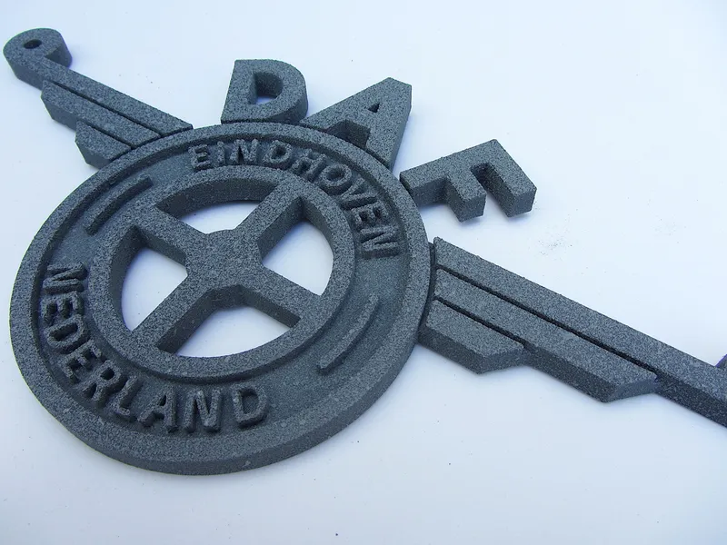 DAF vintage logo emblem (OpenSCAD) by Stone Age Sculptor | Download ...