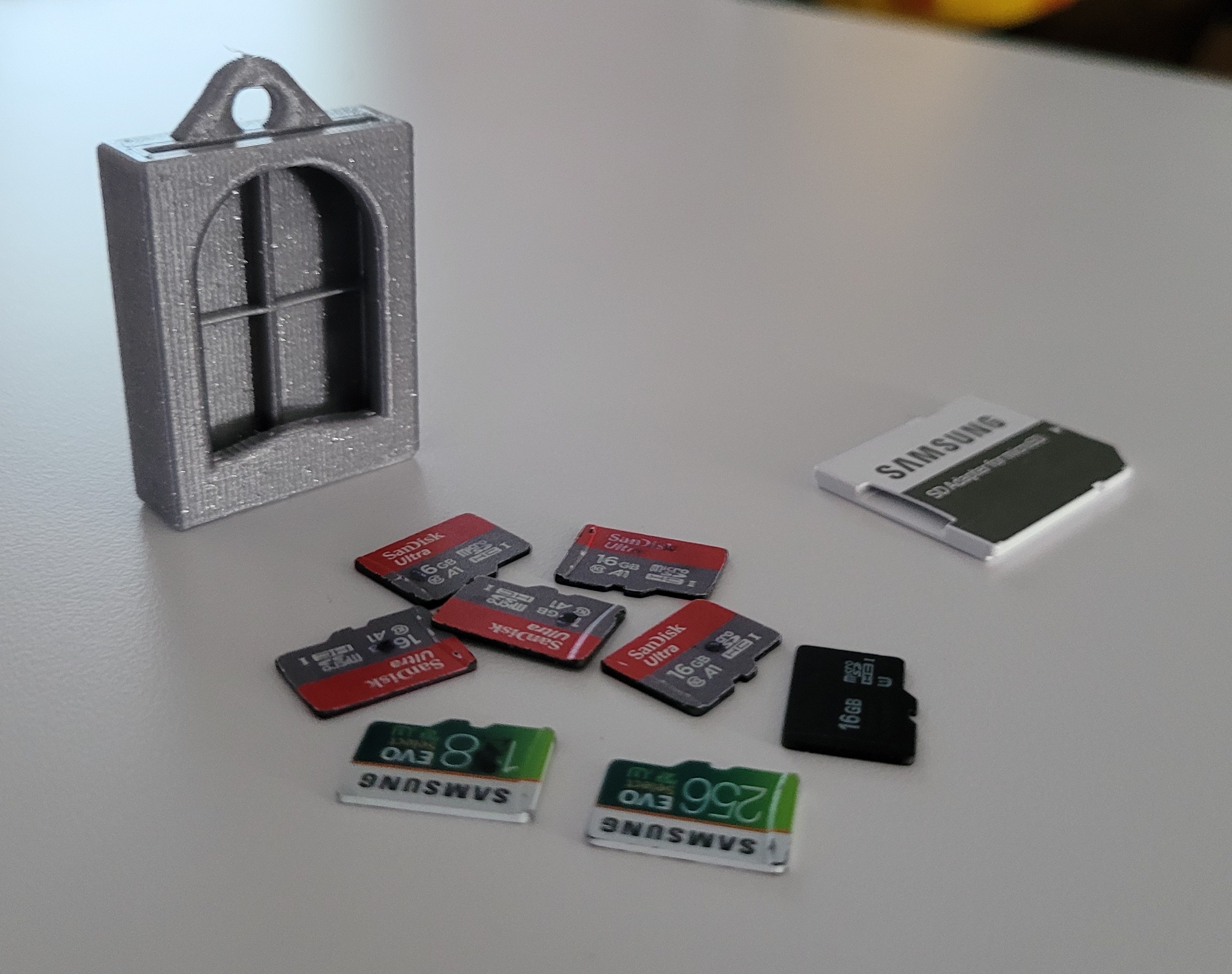 Compact Micro SD Card and Adaptor Keychain Fob (*FIXED*) by Slyqo ...