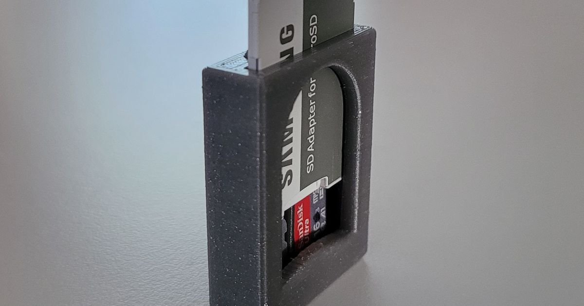 Compact Micro SD Card and Adaptor Keychain Fob (*FIXED*) by Slyqo ...