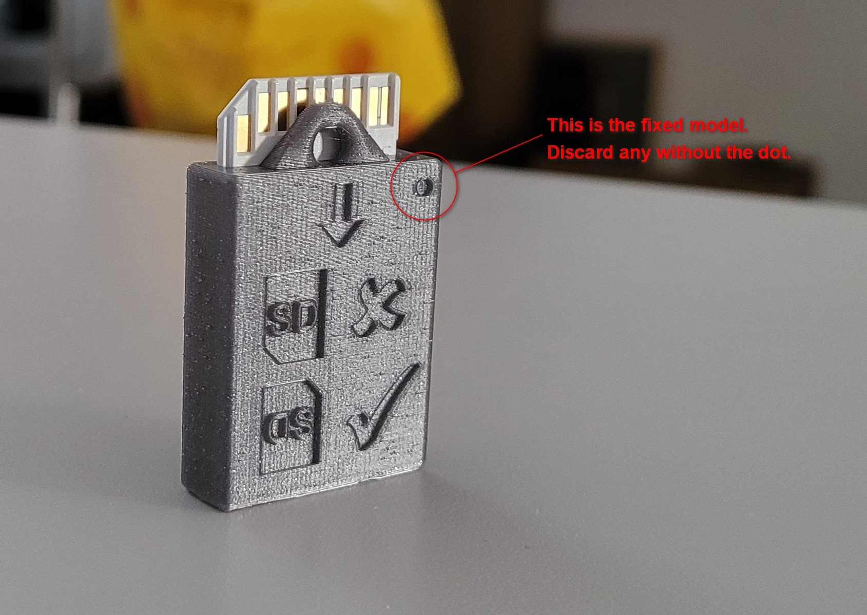 Compact Micro SD Card and Adaptor Keychain Fob (*FIXED*) by Slyqo ...