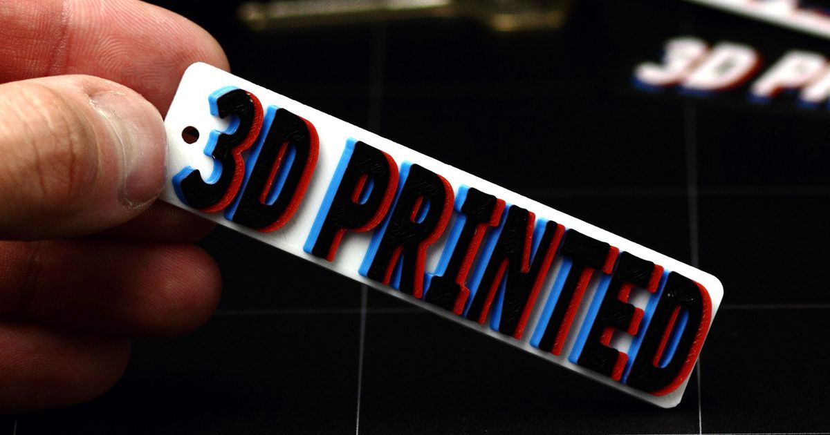 3d prinded keychain by bigovereasy | Download free STL model ...