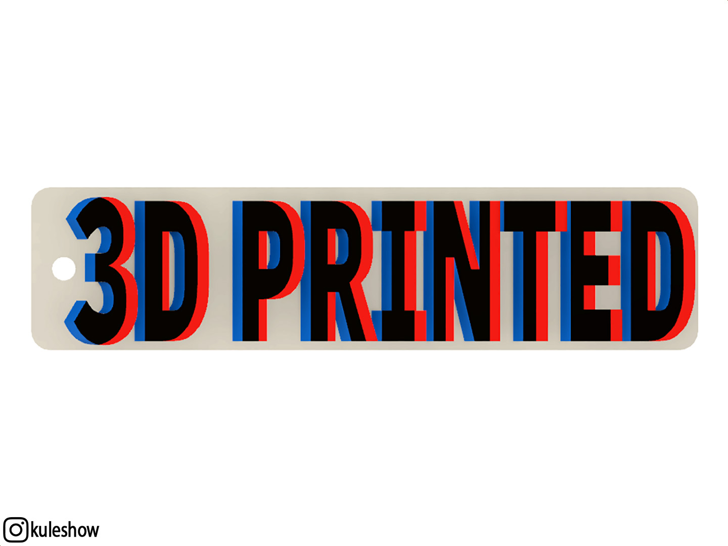 3d prinded keychain by bigovereasy | Download free STL model ...