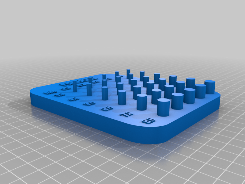 Pin and hole gauges for 3d printing by Shoebox | Download free STL ...