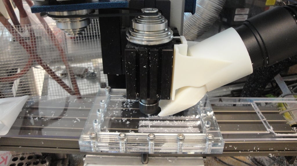 Dust collection for Taig CNC mill by Mark Ungrin | Download free STL ...