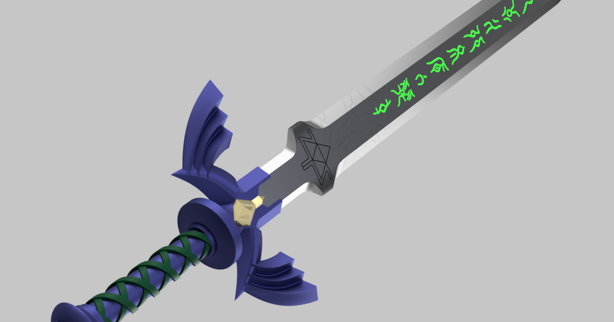 Master Sword with interchangeable blades by Neebick | Download free STL ...