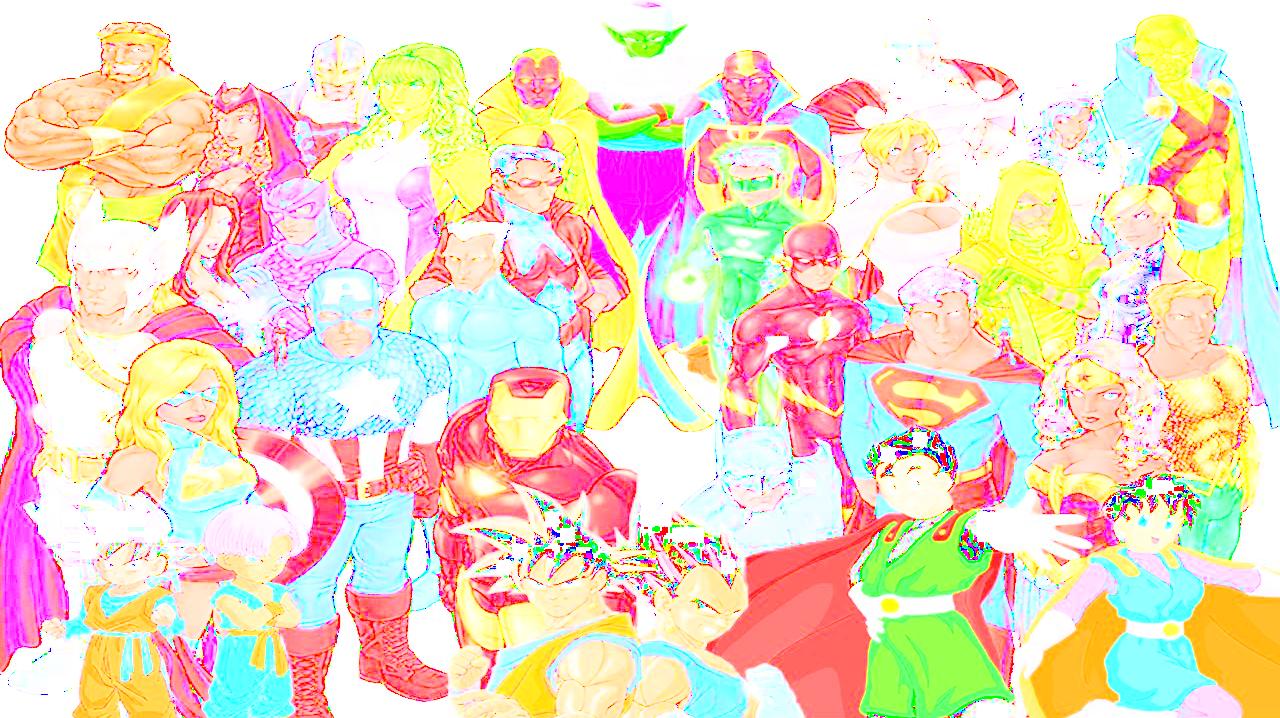 Most Powerful Characters of Marvel and Anime Color Lithophane by ...