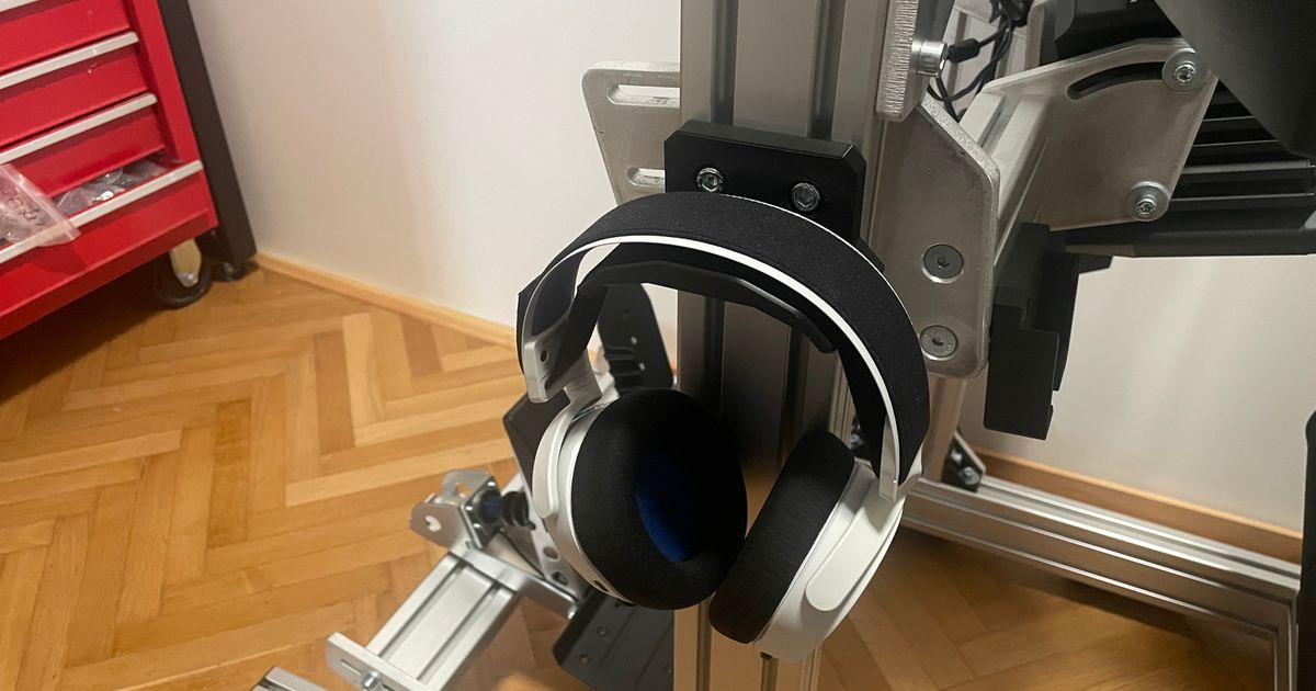 Sim rig headphones holder 8040 by Jiri | Download free STL model ...