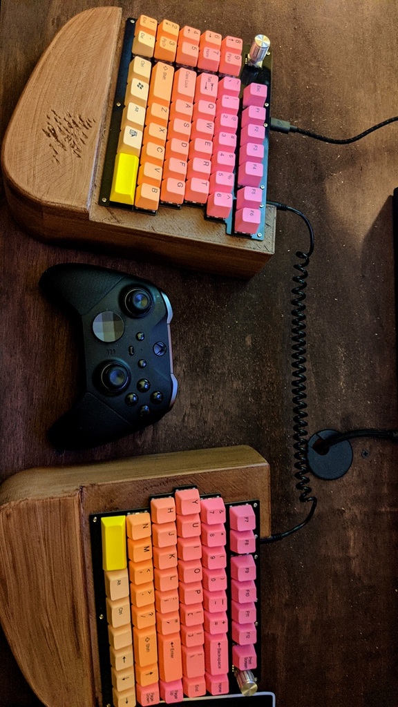 Keeb.io Sinc Split Tented Case by Chance | Download free STL model ...