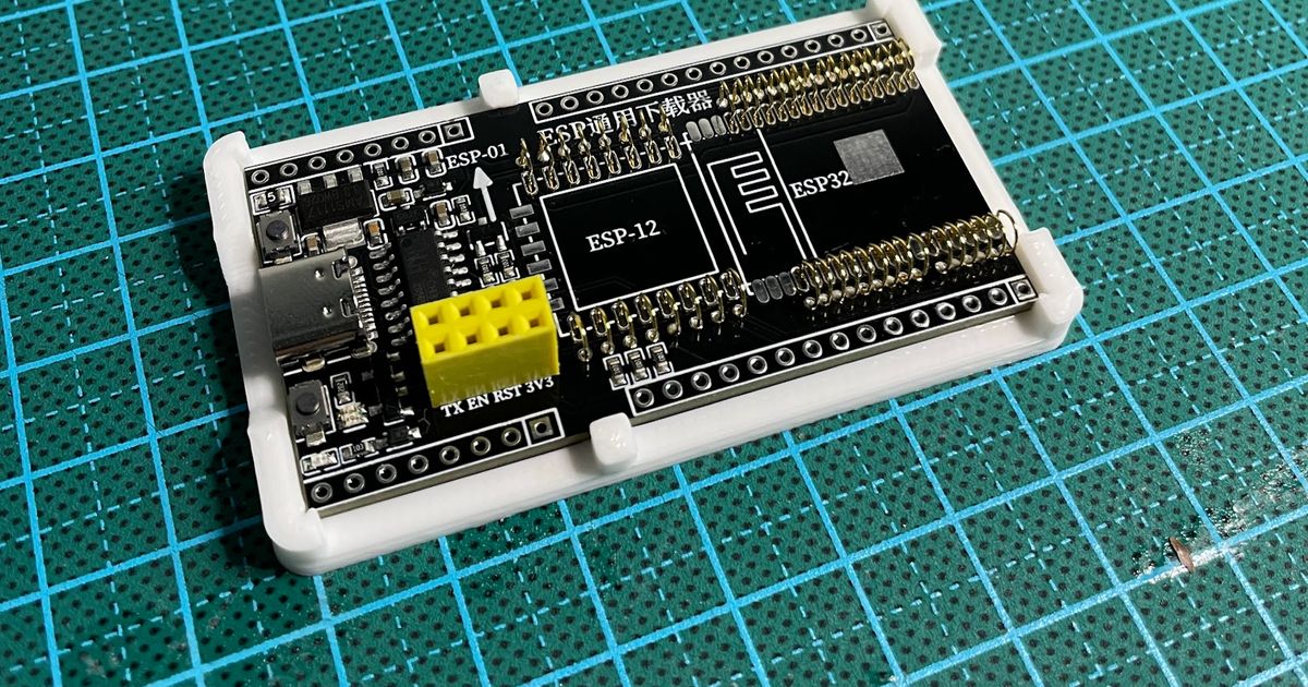 Esp Programmer Socket Bumper Case Esp 12 Esp32 By Mattjacobson
