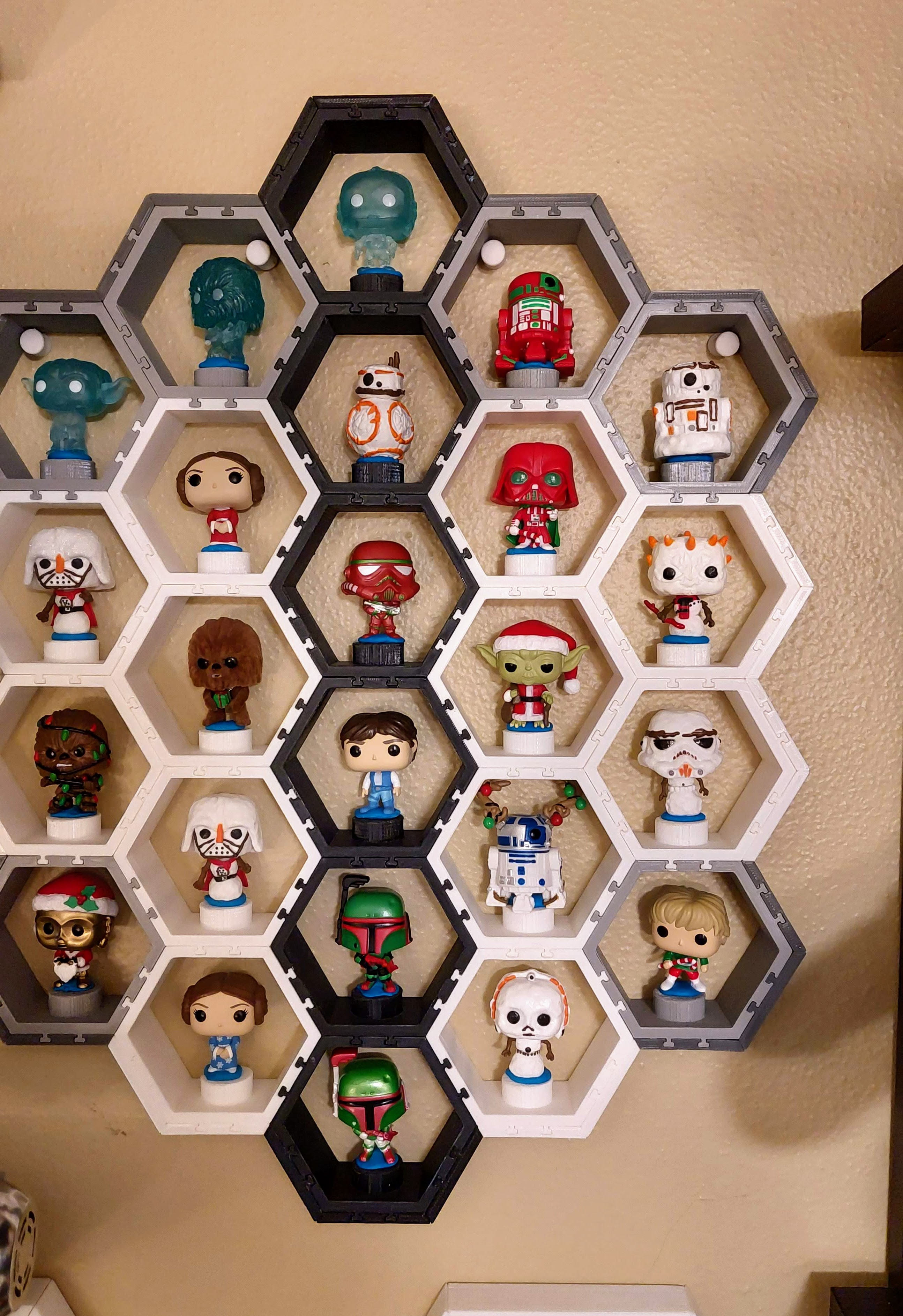 Hexagon Shelf Display Borders by Blackcrow | Download free STL model ...