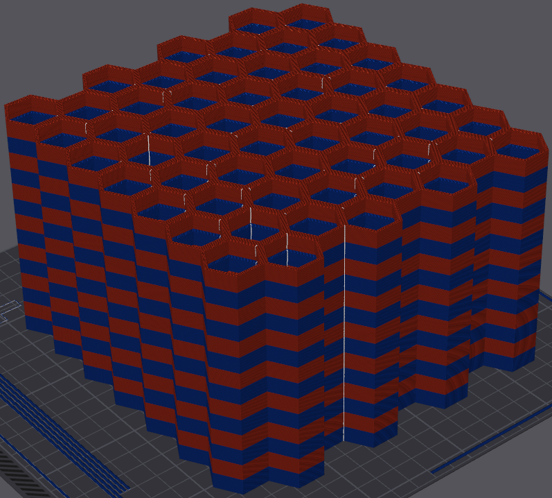 HoneyComb Storage Wall - Stack Printing with AMS by Arioch77 | Download ...